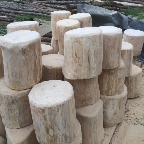 Log Seats | Wooden Play Equipment | Copper Beech Play