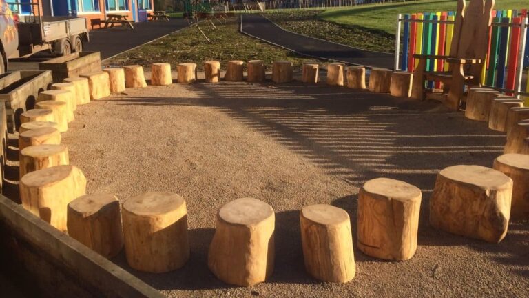 Log Seats | simple outdoor seat